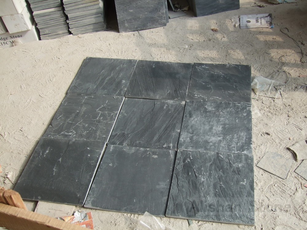 China Slate factory,black slate flloring tiles, Natural Slate Mosaic ...