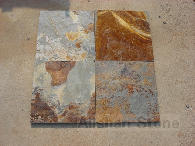 China Slate factory,black slate flloring tiles, Natural Slate Mosaic ...